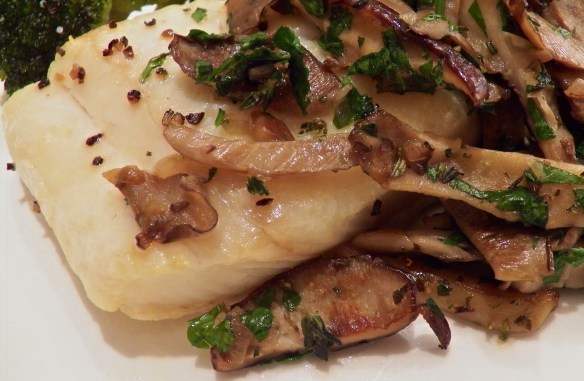 Broiled Halibut with Mushrooms | from the Bartolini kitchens